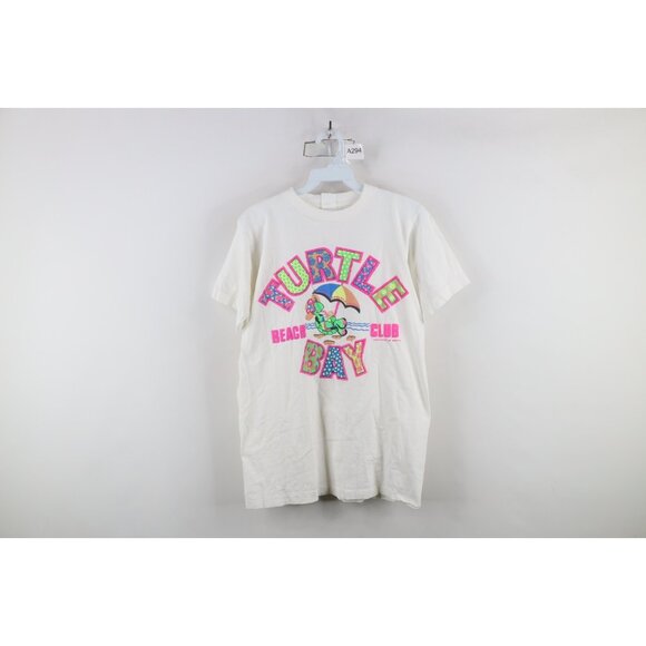 Vintage | Tops | Vintage 9s Streetwear Womens Medium Turtle Bay Beach ...